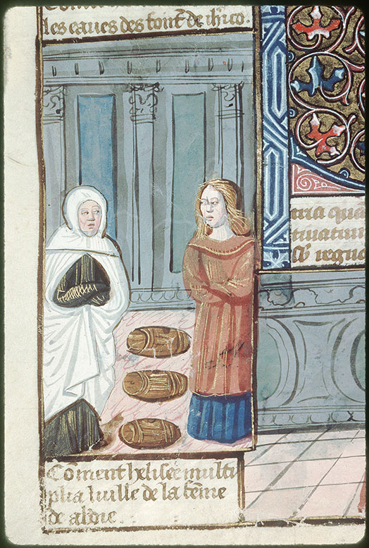 Postilla in Bibliam - Elisée et l'huile de la veuve