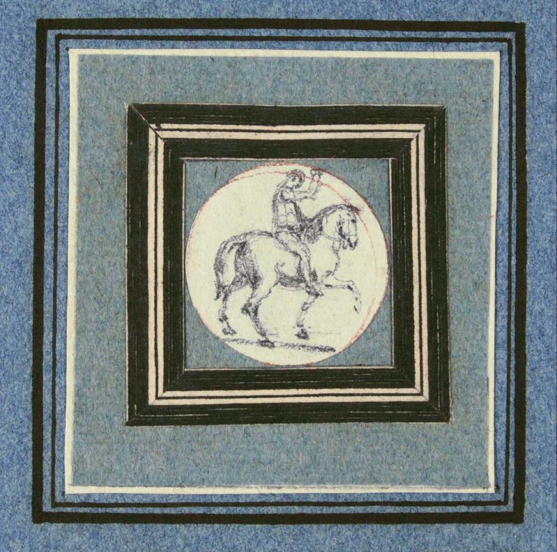 Etude n°5, statue équestre de Nonius Balbus (titre factice)