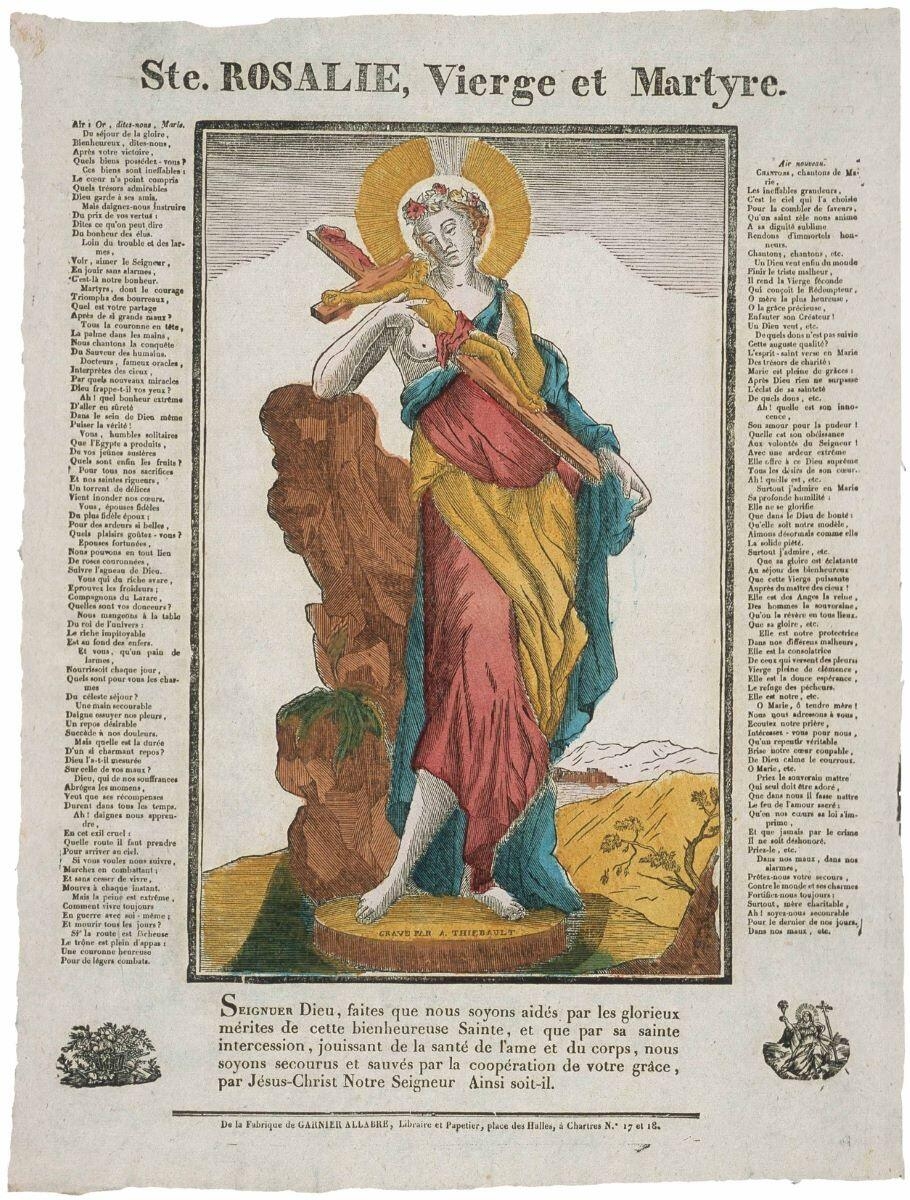 Ste. ROSALIE, Vierge et Martyre. (titre inscrit)